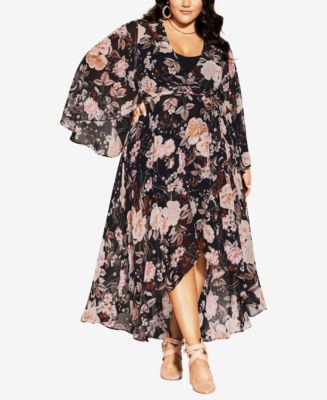 City Chic Plus Size Trendy Jemma Maxi Dress - Macy's