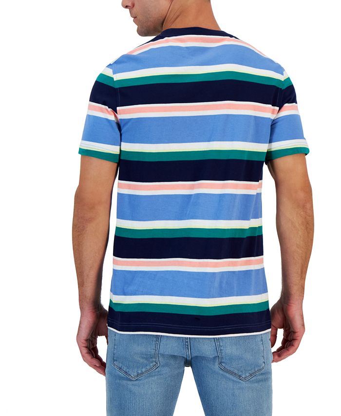 Club Room Mens Eric Short Sleeve Striped T Shirt Created For Macys