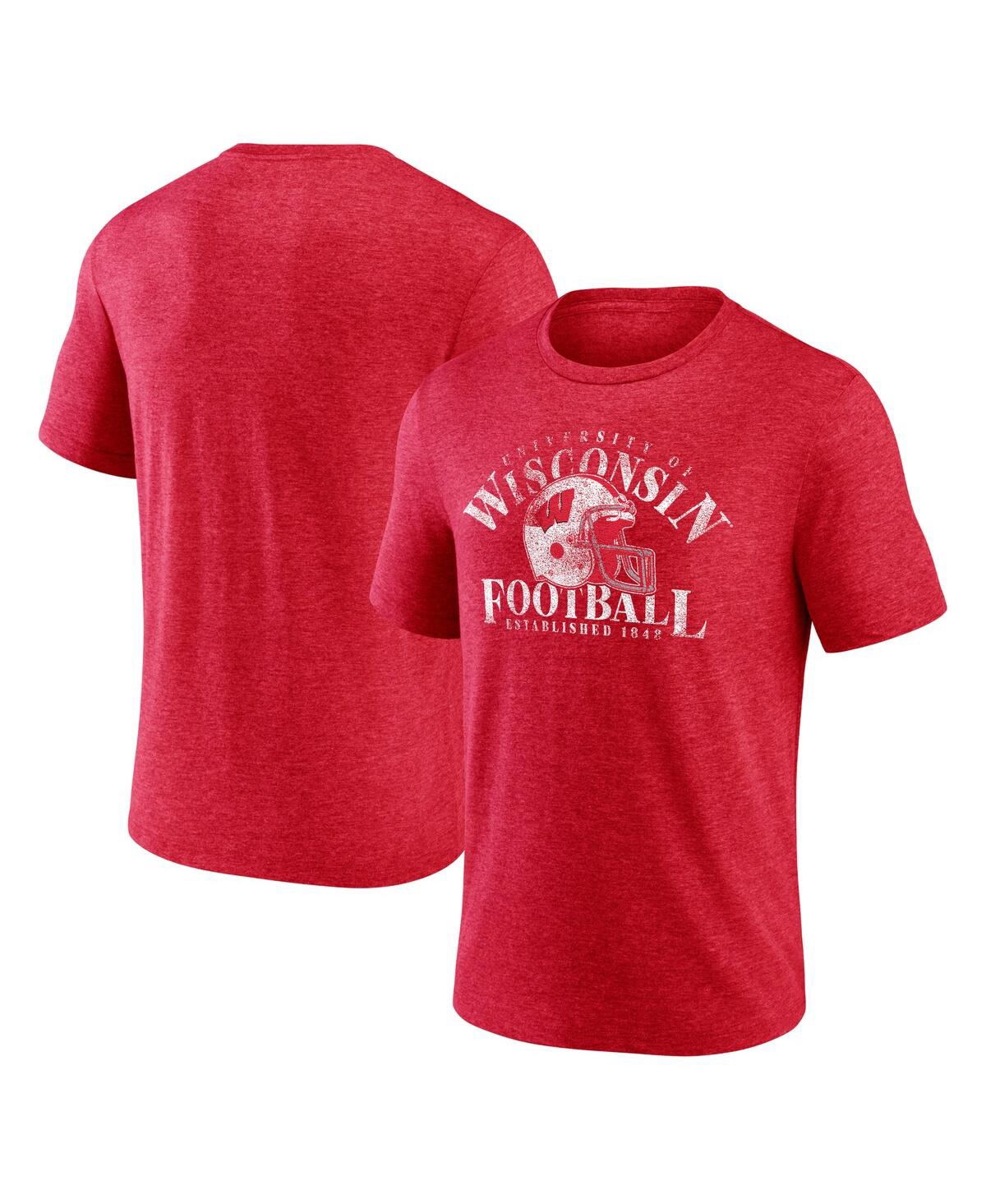 Click here for Mens Fanatics Heathered Red Wisconsin Badgers Logo... prices