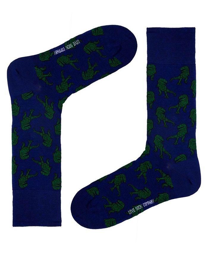 Love Sock Company Women's T-Rex W-Cotton Novelty Crew Socks with ...