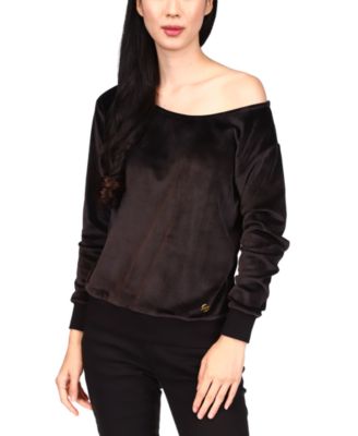 Michael Kors Women s Velour Off The Shoulder Top Macy s