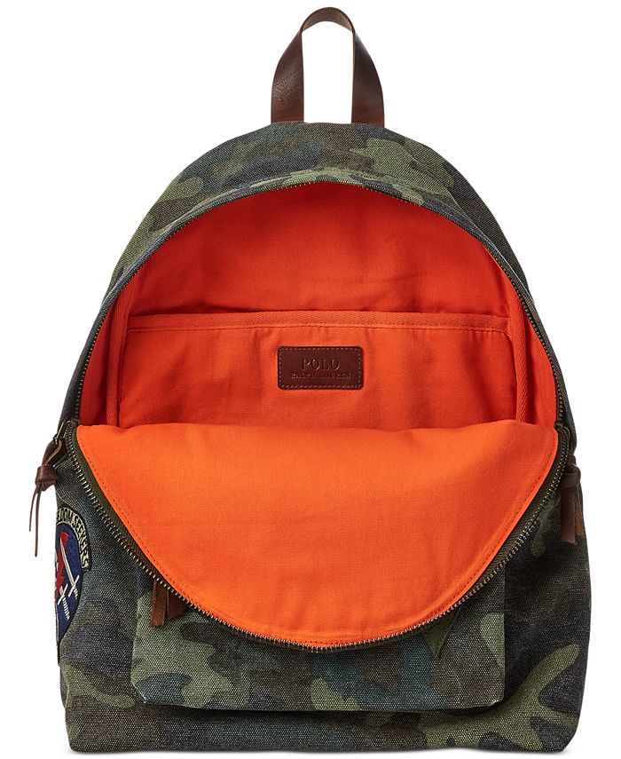 Polo Ralph Lauren Men's Tiger-Patch Camo Canvas Backpack - Macy's