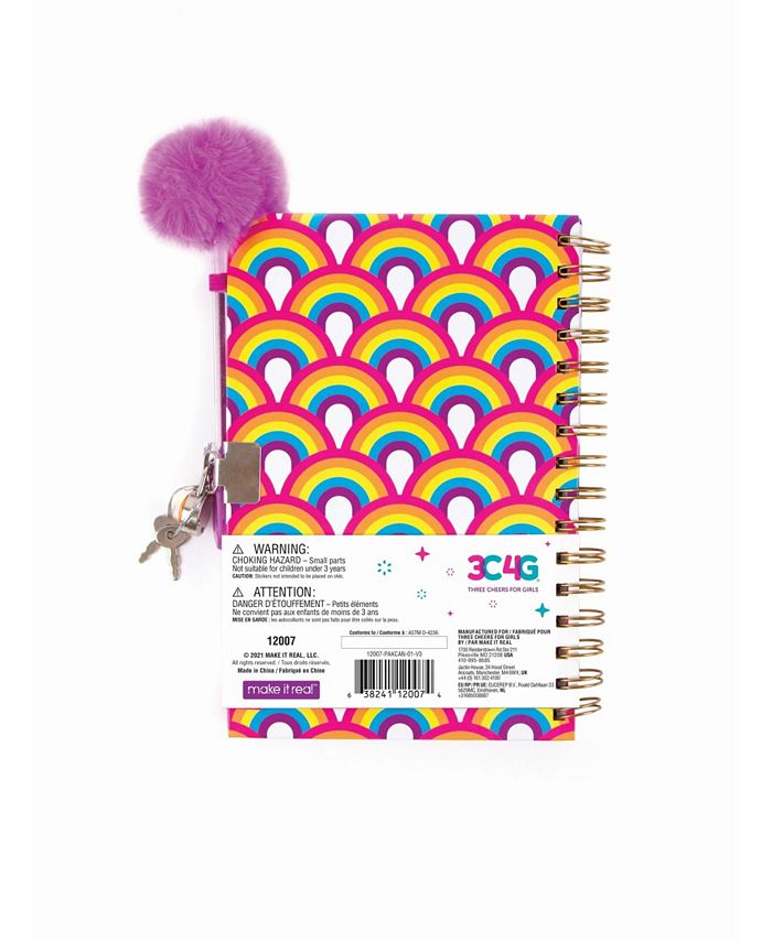 3C4G Rainbow Bright Locking Activity Journal, Set of 2 - Macy's