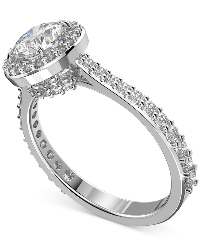 Swarovski Silver-Tone Constella Crystal Cocktail Ring - Macy's