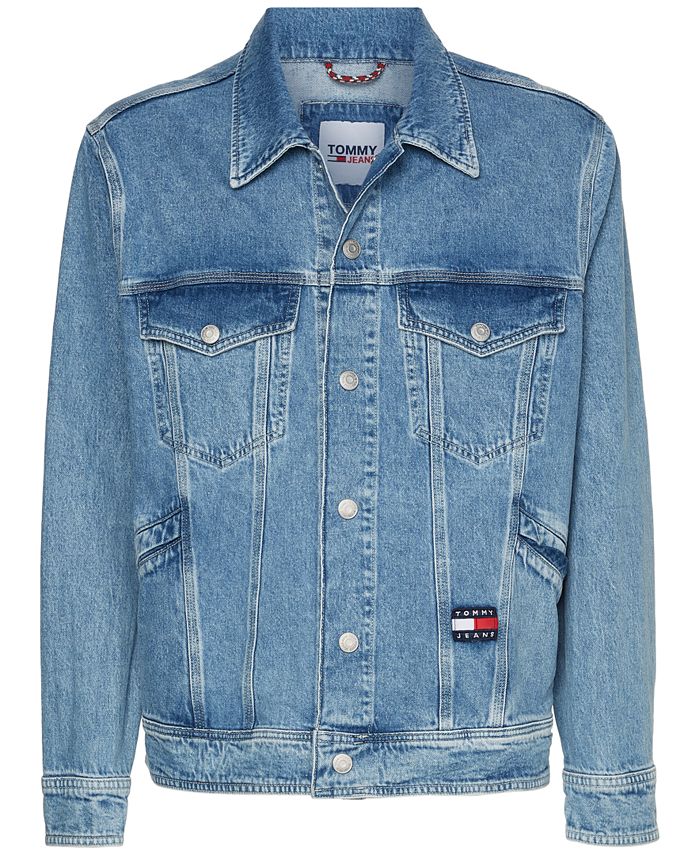 Tommy Hilfiger Men's Archive Oversized-Fit Denim Jacket - Macy's
