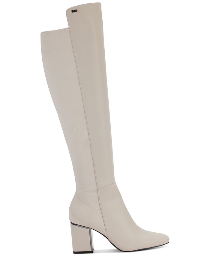 DKNY Women's Cilli Square-Toe Knee-High Dress Boots - Macy's