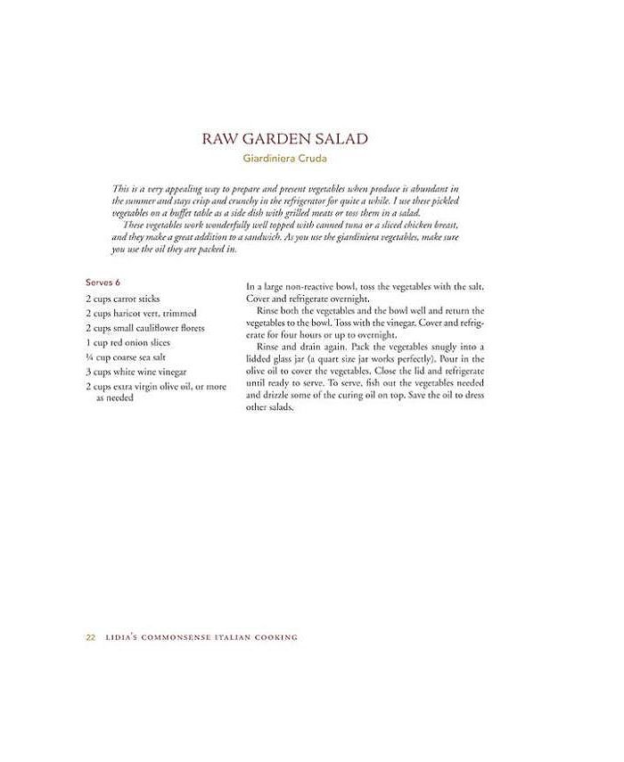 Barnes & Noble Lidia's Commonsense Italian Cooking: 150 Delicious and ...