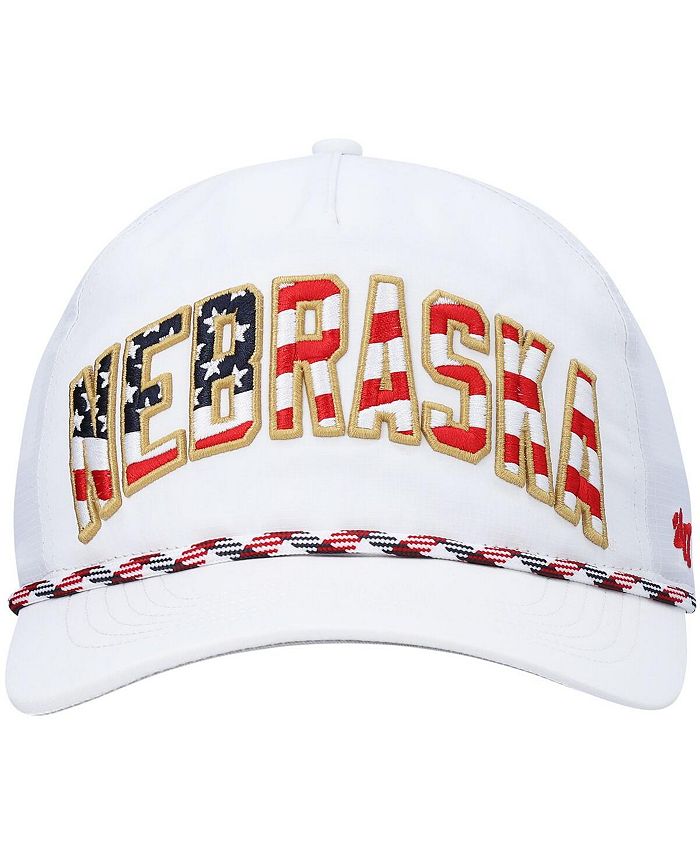 '47 Brand Men's '47 White Nebraska Huskers Stars and Stripes Flag ...