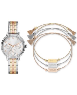 Jessica Carlyle Women's Tri-Tone Metal Alloy Bracelet Watch 36mm Gift ...