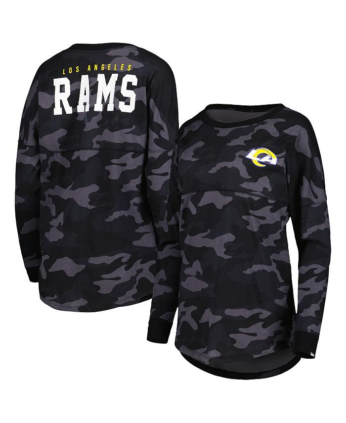 New Era Women's Black Los Angeles Rams Camo Long Sleeve T-shirt - Macy's