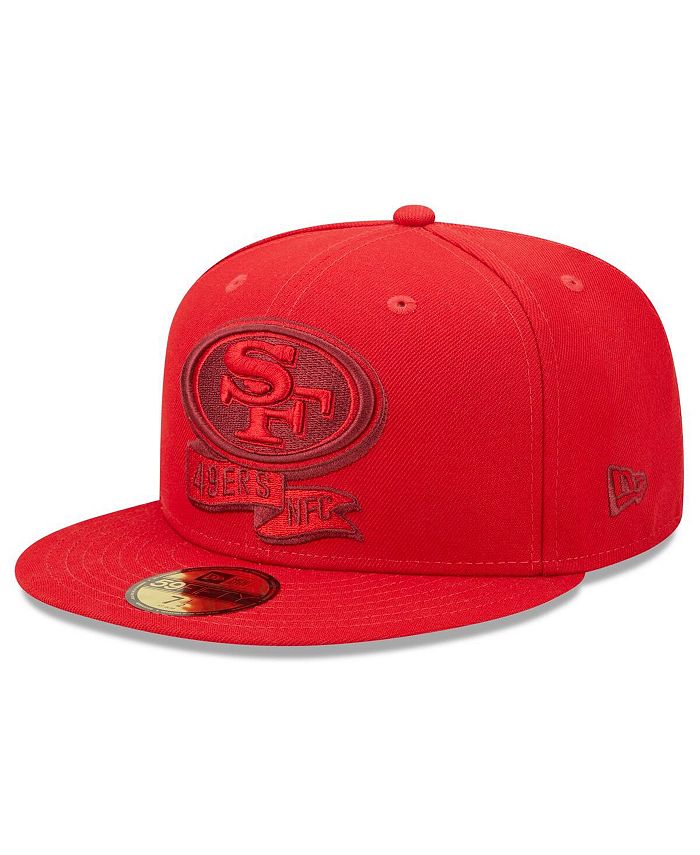 New Era Men's Scarlet San Francisco 49ers Tonal 2022 Sideline 59FIFTY ...