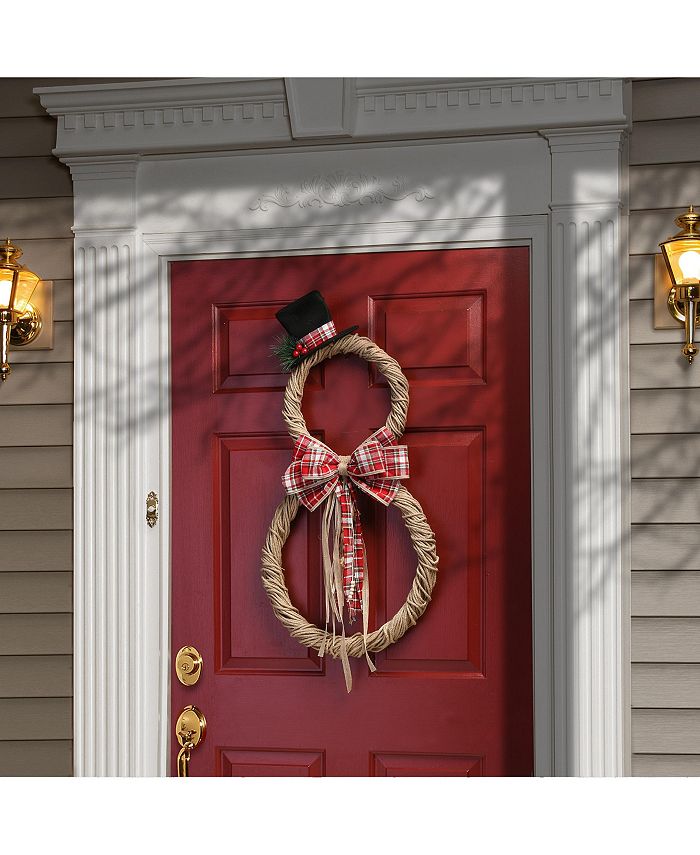 National Tree Company 31" Jute Snowman Wall Decor - Macy's