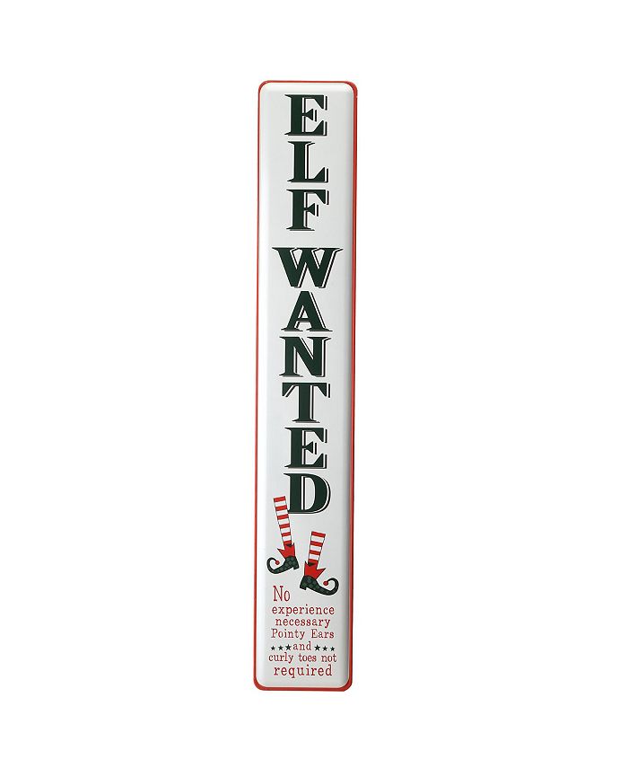 National Tree Company 47" Elf Wanted Wall Sign - Macy's