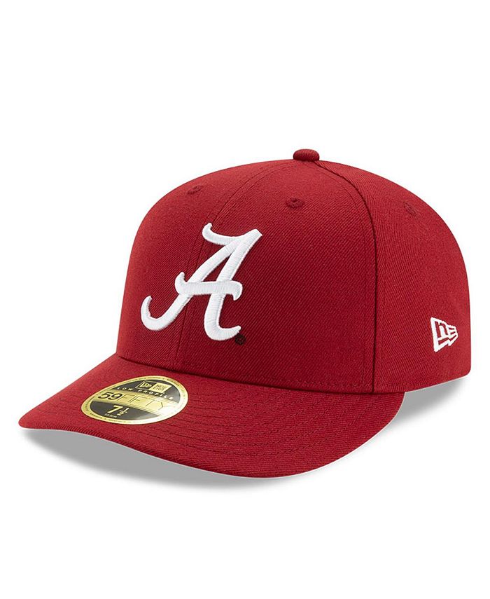 New Era Men's Crimson Alabama Crimson Tide Basic Low Profile 59FIFTY ...