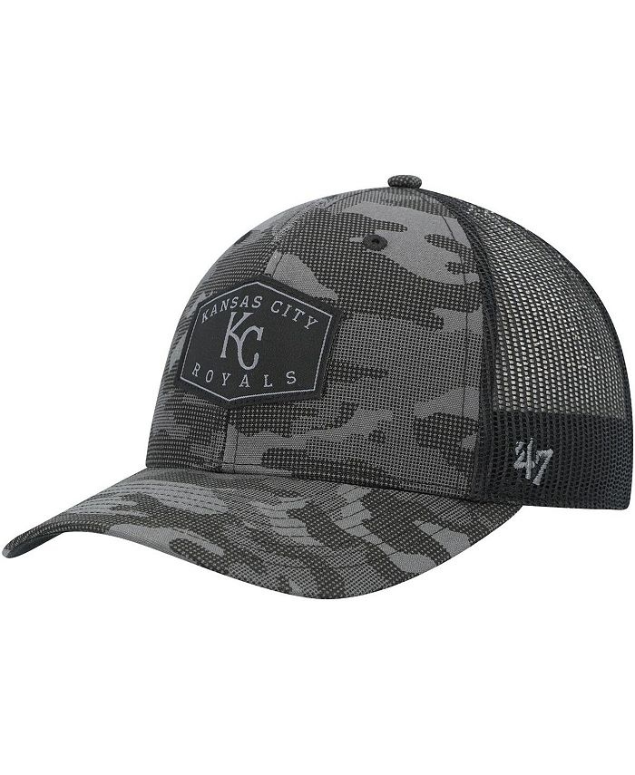 '47 Brand Men's '47 Charcoal Kansas City Royals Tonal Camo Convoy ...