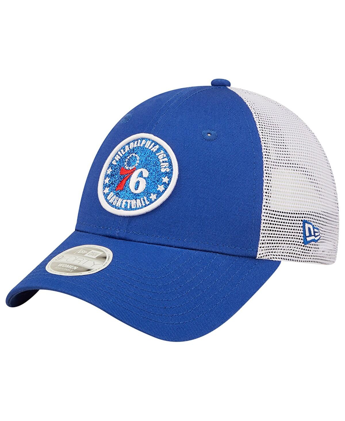 Click here for Womens New Era Royal  White Philadelphia 76ers Gli... prices