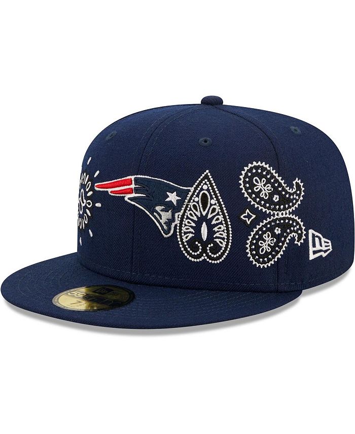 New Era Men's Navy New England Patriots Bandana 59FIFTY Fitted Hat - Macy's