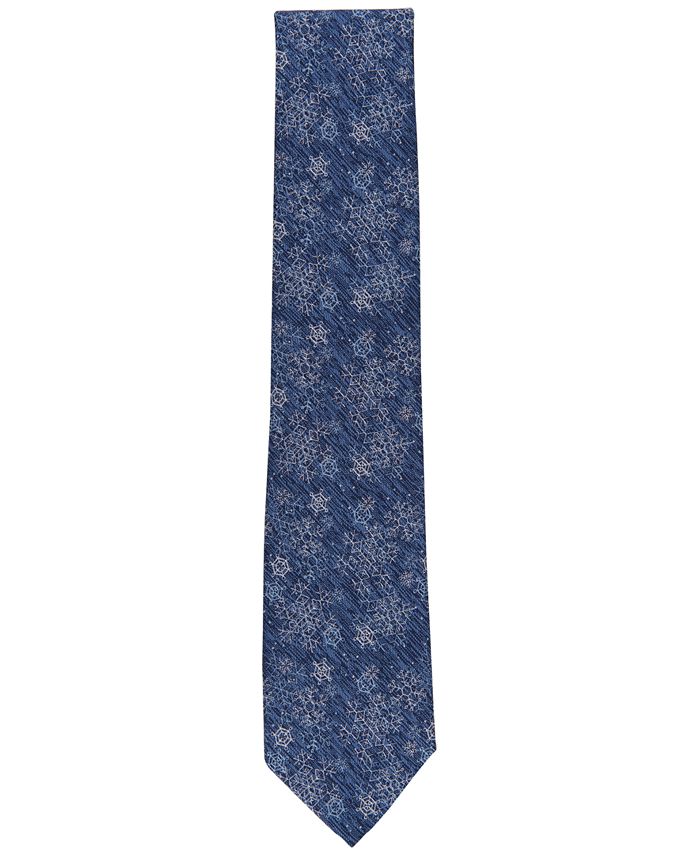Club Room Men's Snowflake Tie, Created for Macy's - Macy's