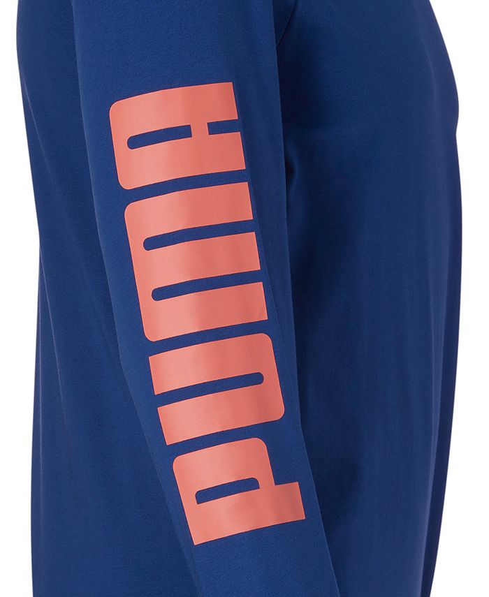 Puma Men's Logo Graphic Long-Sleeve Shirt - Macy's
