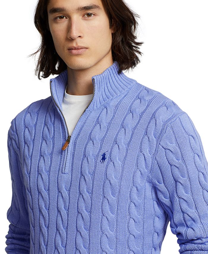 Polo Ralph Lauren Mens Cable Knit Cotton Sweater Macys