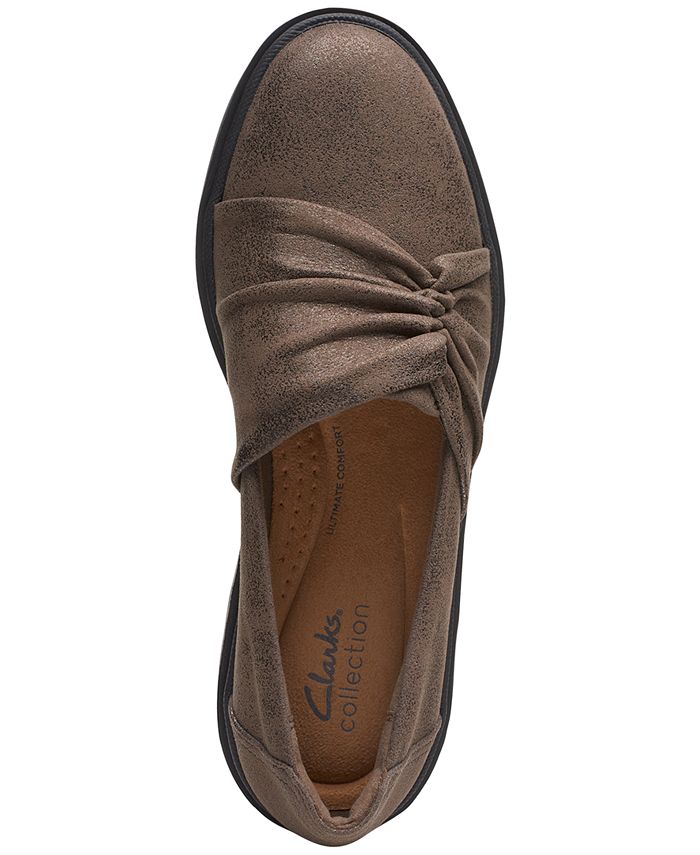 Clarks Women's Calla Style Ruched Slip-On Flats - Macy's