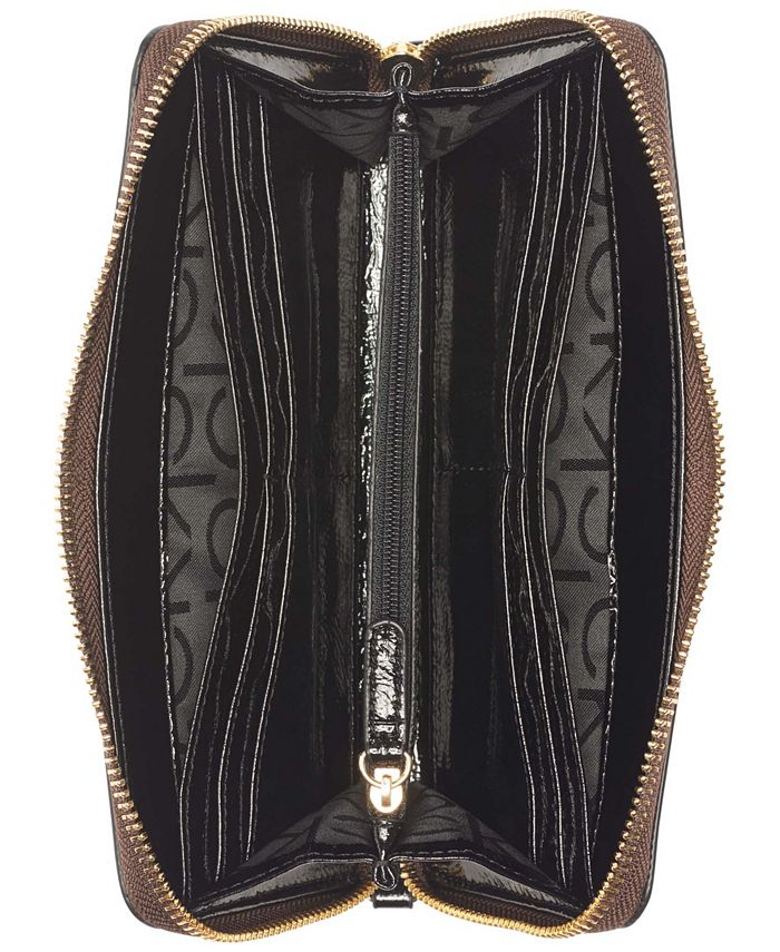 Calvin Klein Moon Signature Boxed Wallet with Wristlet Strap - Macy's