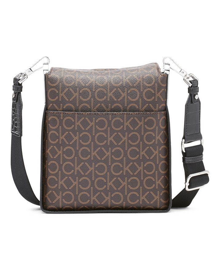 Calvin Klein Fay Signature Small Crossbody Bag & Reviews - Handbags ...