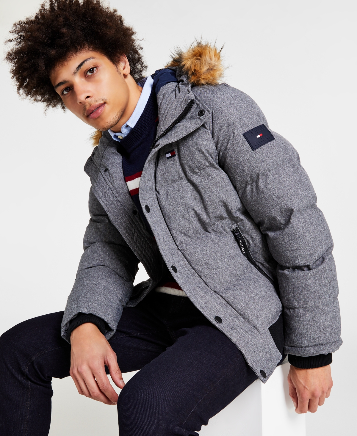 Click here for Tommy Hilfiger Short Snorkel Coat  Created for Mac... prices