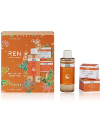 Ren Clean Skincare 3-Pc. The Gift Of Glow Set - Macy's