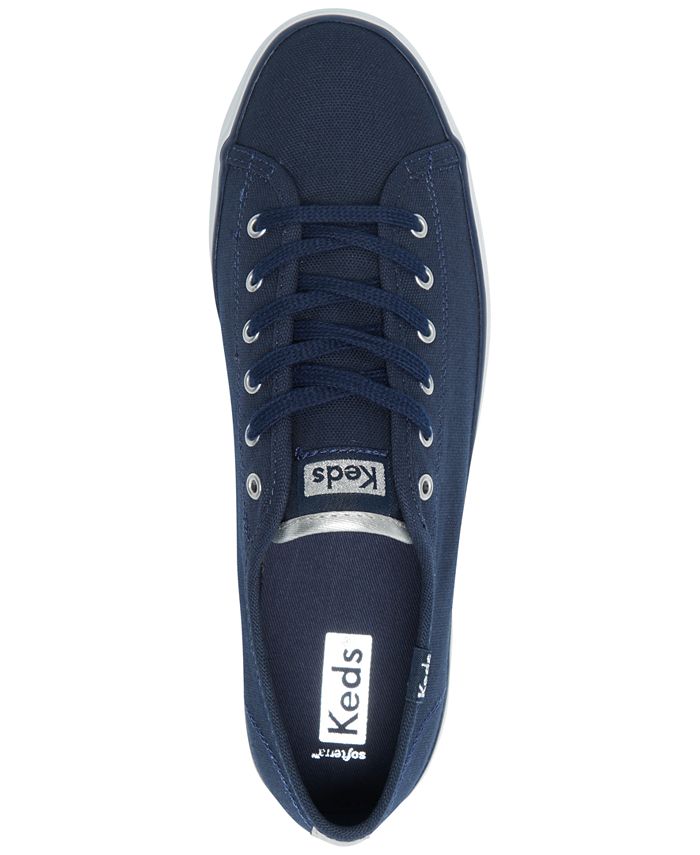 Keds Women's Triple Up Canvas Metallic Platform Casual Sneakers From ...