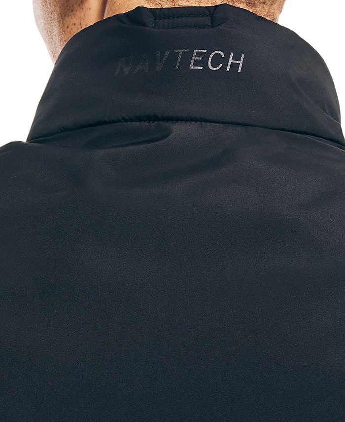 Nautica Men's Navtech Water-Resistant Full-Zip Hooded Vest - Macy's