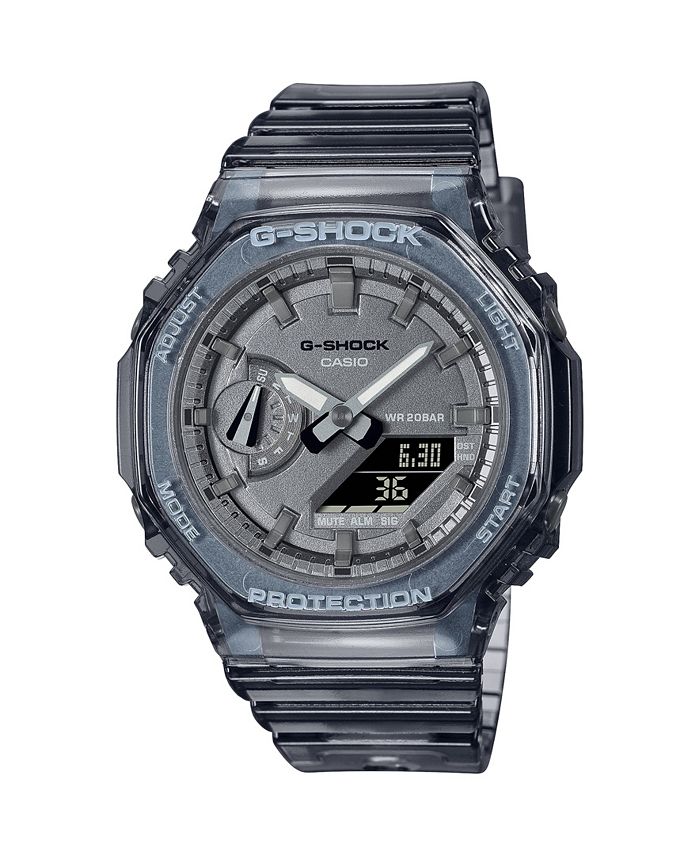 G-Shock Unisex Dark Gray Skeleton Resin Strap Watch 40.4mm GMAS2100SK1A ...