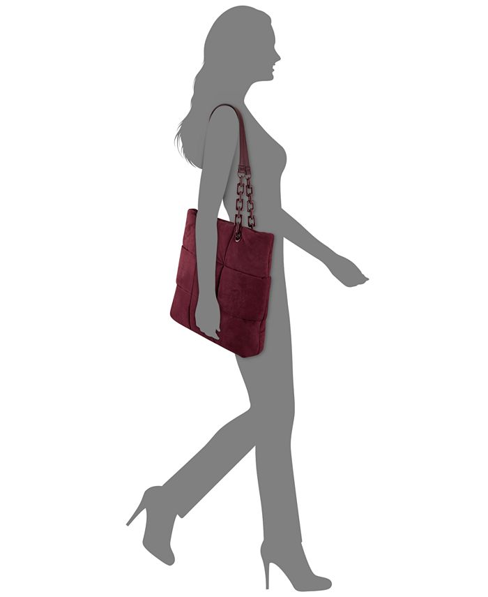 INC International Concepts Dhanna Nubuck Quilted Tote, Created for Macy ...