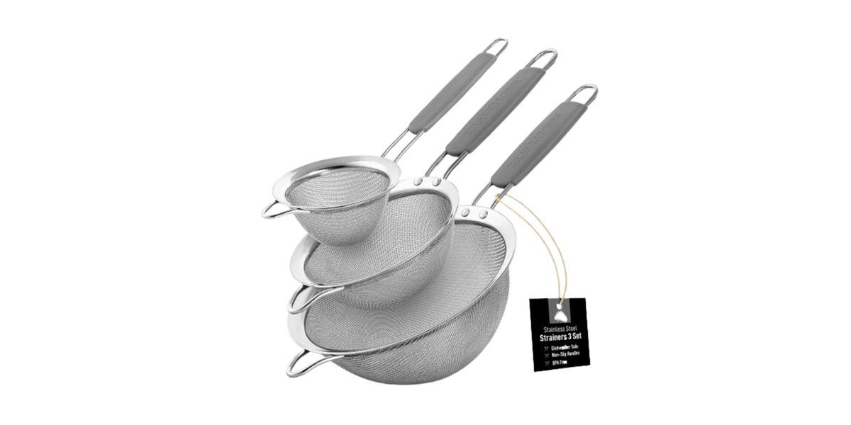 Click here for Premium Stainless Steel Fine Mesh Strainer Set - S... prices