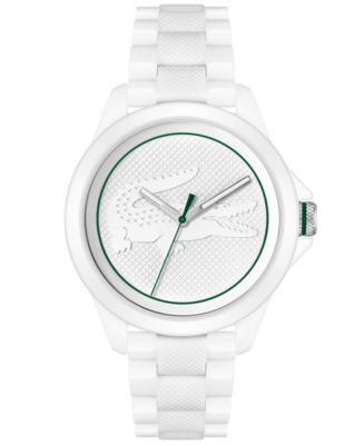Lacoste Men's Le Croc White Ceramic Bracelet Watch 44mm - Macy's