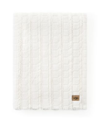UGG® Carleen Faux Fur Throw, 50" x 70" - Macy's