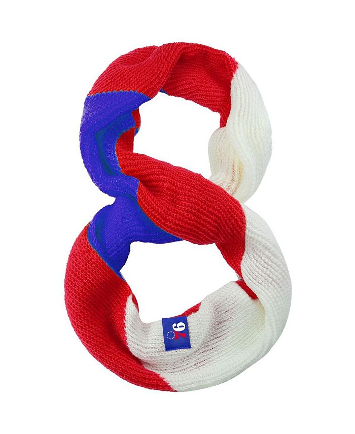 FOCO Women's Philadelphia 76ers Color Block Knit Infinity Scarf - Macy's