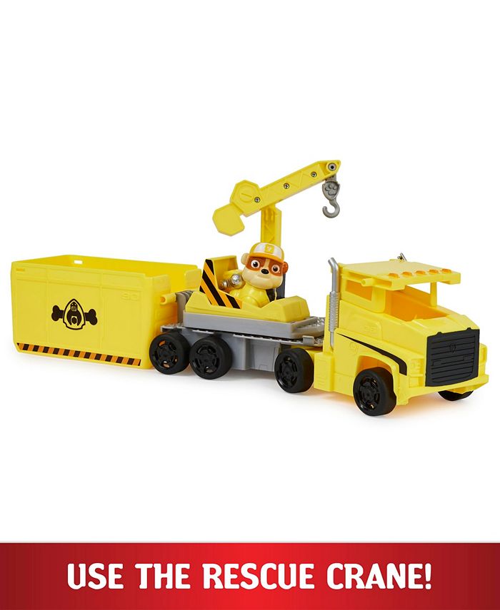 PAW Patrol Big Truck Pup's Rubble Transforming Toy Trucks with ...