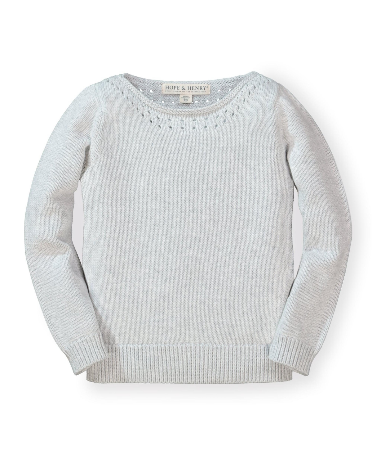Click here for Hope & Henry Baby Girls Pointelle Detail Sweater -... prices