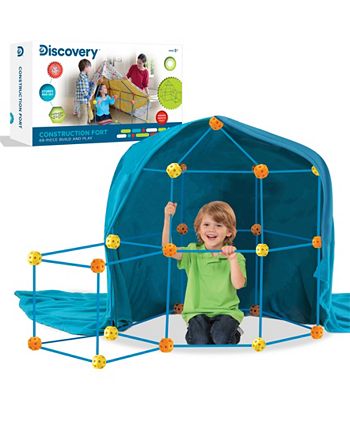 Discovery Kids Flexible Construction Fort, Set of 69 - Macy's