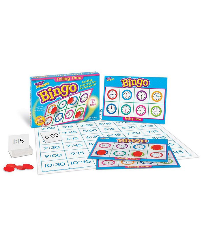 Trend Enterprises Telling Time Bingo Game - Macy's