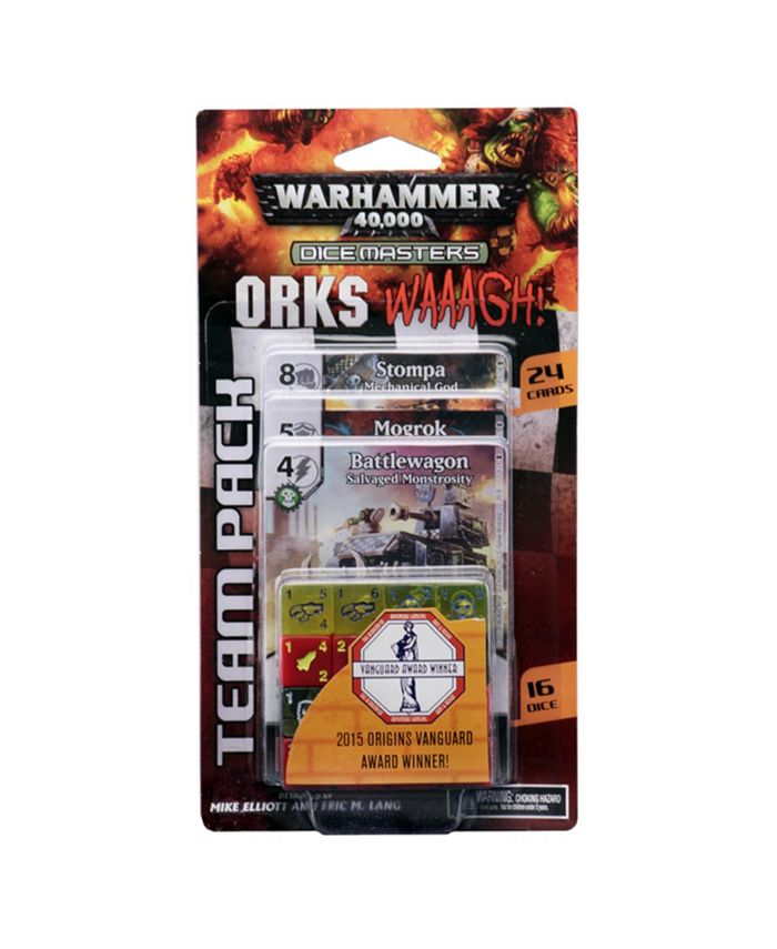 WizKids Games Warhammer 40,000 Dice Masters Ork Waaagh Team Set, 40 ...