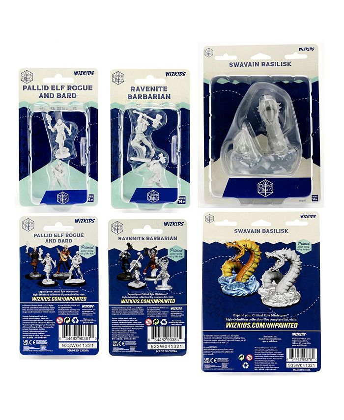 WizKids Games Critical Role Unpainted Miniatures Wave 1 QuickPick 21 ...