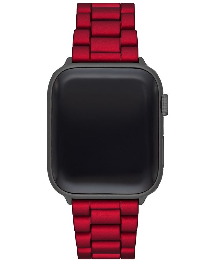 Michael Kors Women's Red Coated Stainless Steel Band for Apple Watch ...
