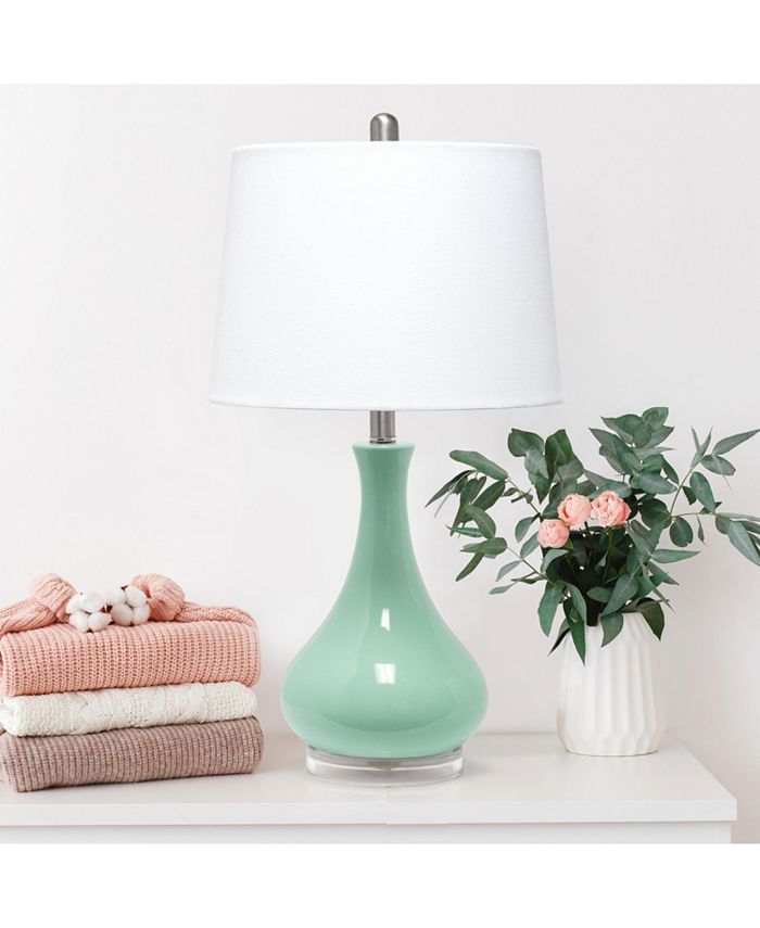Lalia Home Droplet Table Lamp with Fabric Shade - Macy's