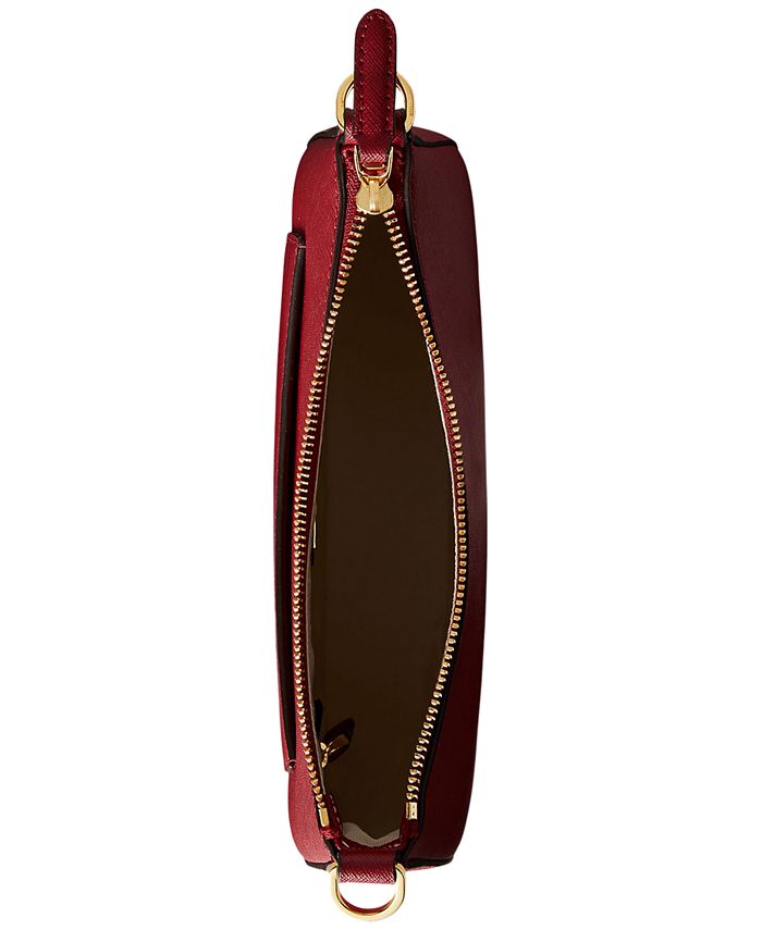 Lauren Ralph Lauren Crosshatch Leather Danni Shoulder Bag - Macy's