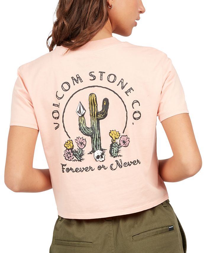 Volcom Juniors' Pocket Dial Cropped Graphic T-Shirt - Macy's