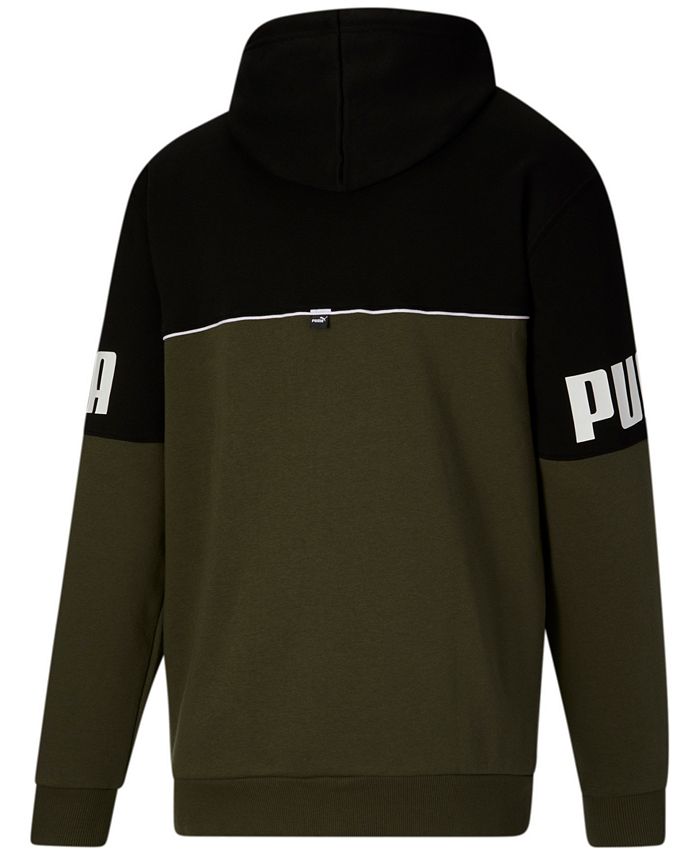 Puma Men's Logo Colorblocked Full-Zip Fleece Hoodie - Macy's