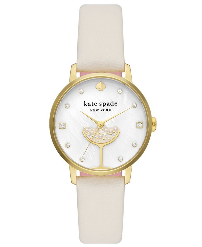 kate spade new york Kate Spade Women's Metro Three-Hand Champagne White ...
