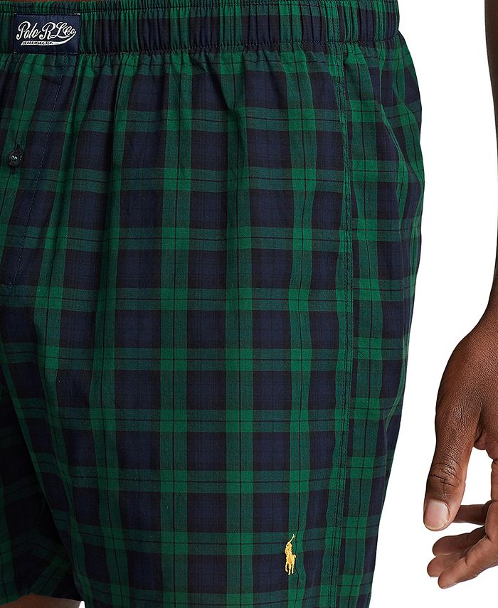 Polo Ralph Lauren Men's Plaid Single-Button Fly Boxers & Reviews ...